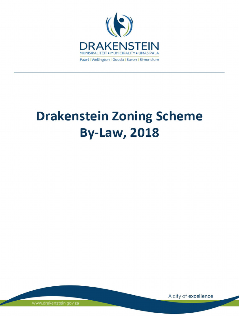 Drakenstein Zoning Scheme By-Law - 20180821 (Final) | PDF