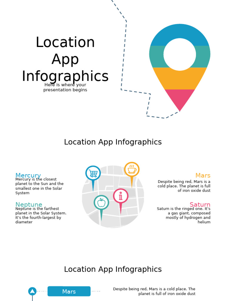 Location App Infographics by Slidesgo | PDF