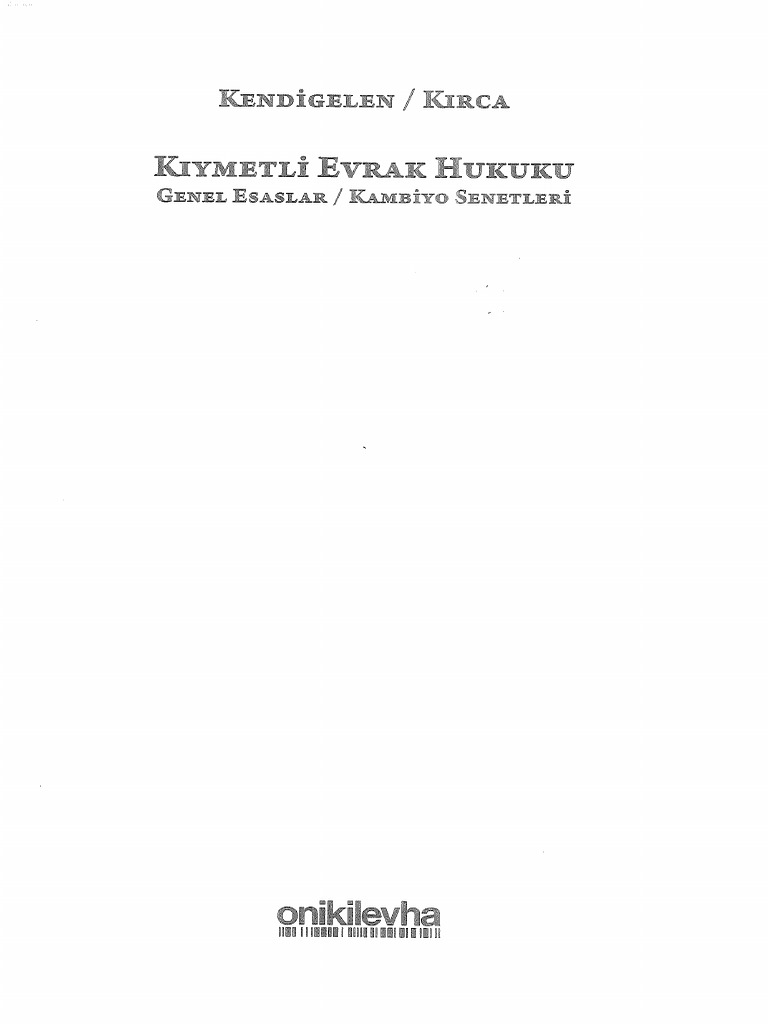 Kıymetli Evrak-Abuzer Kendigelen | PDF