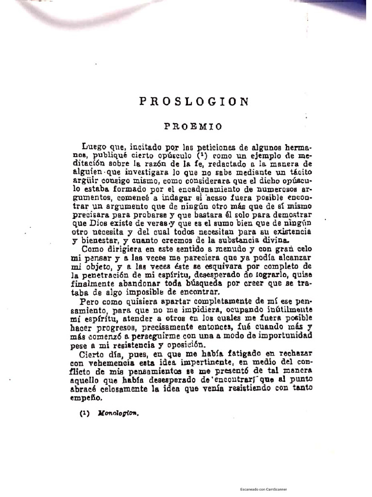 Proslogion | PDF