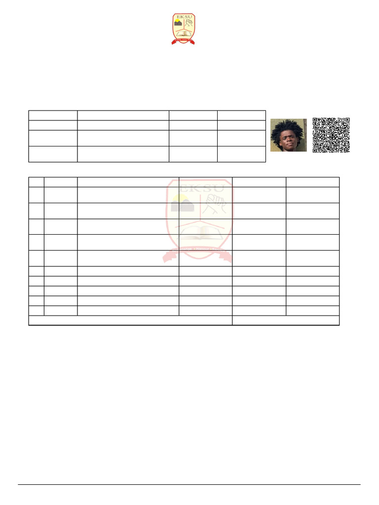 FASHO Course Form | PDF