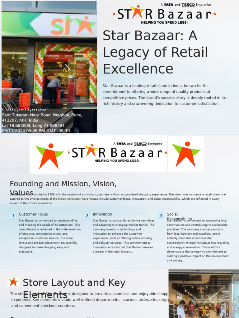 Star Bazaar A Legacy of Retail Excellence 00000000122587855 | PDF