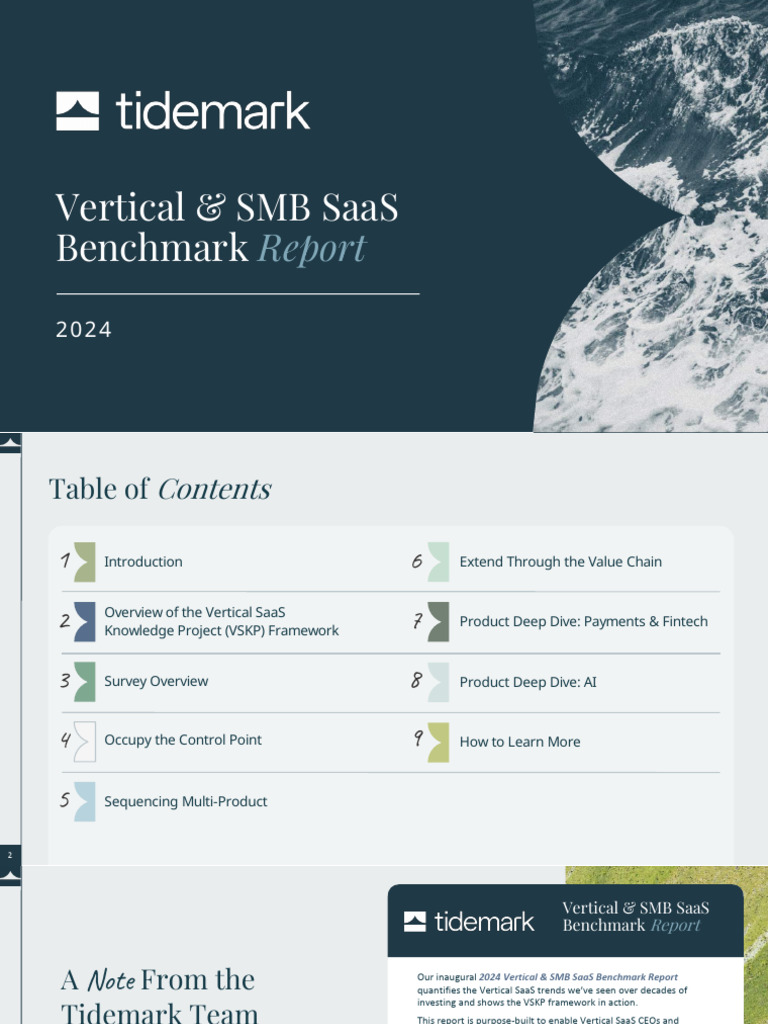 2024 Vertical & SMB SaaS Benchmarking Survey | PDF