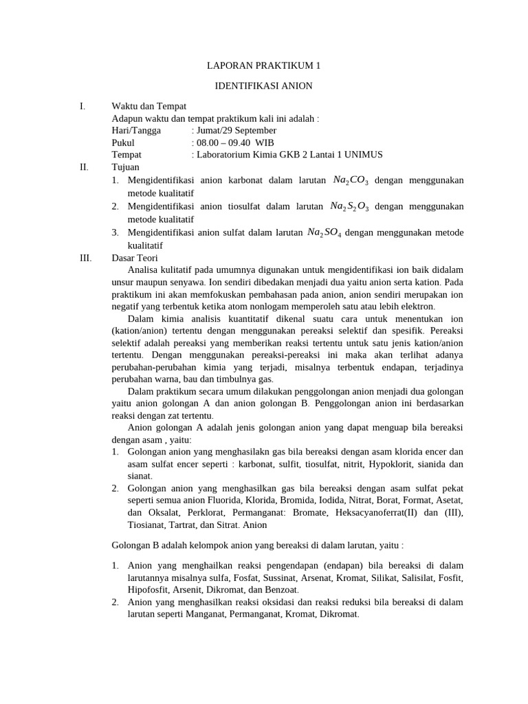 Laporan Praktikum 1 | PDF