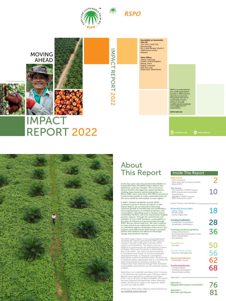 RSPO Impact Report 2022 | PDF