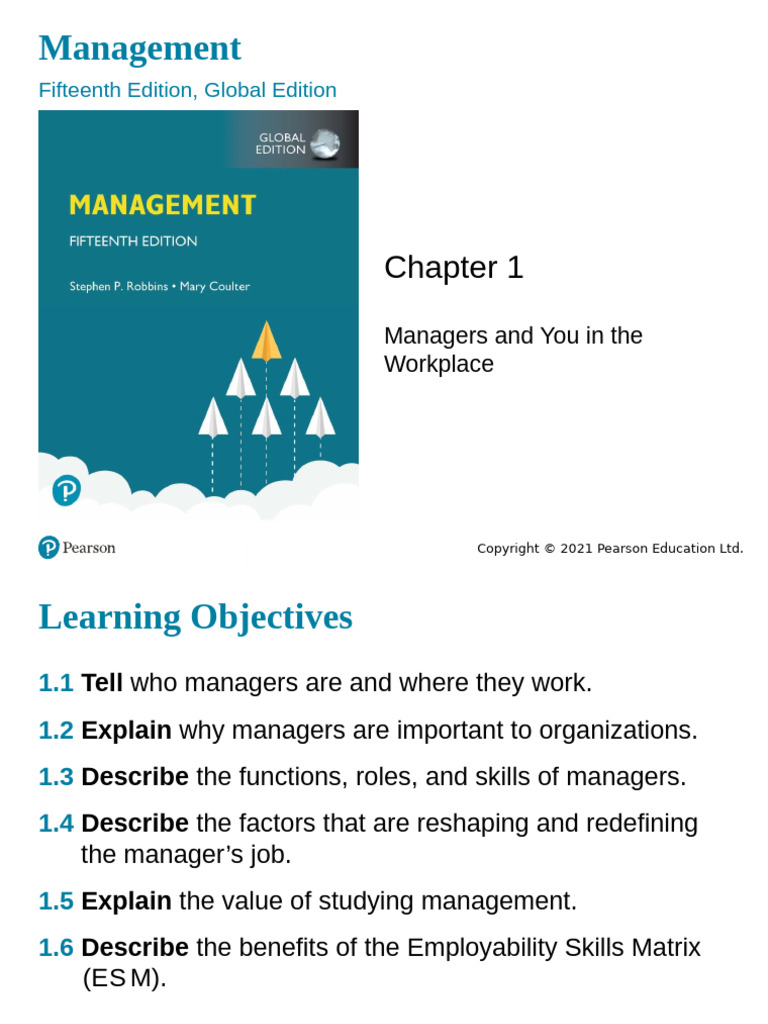 Ch1 Management Lecture | PDF