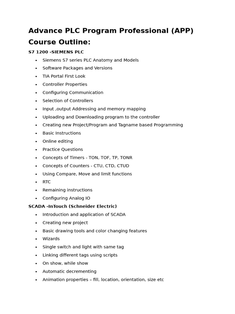 APP Course Outline | PDF