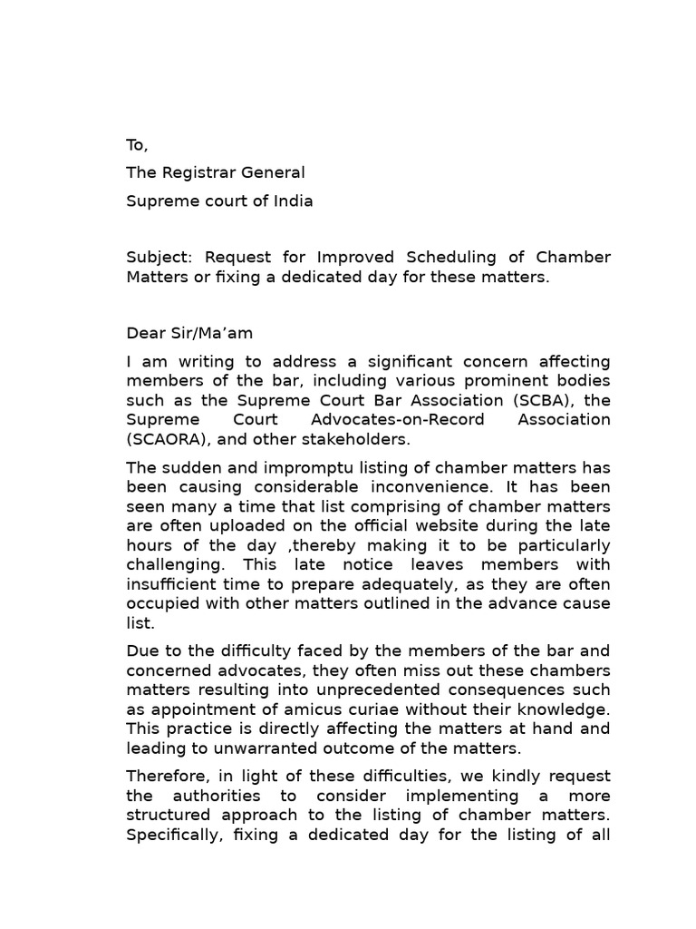 Chamber Matters Letter | PDF