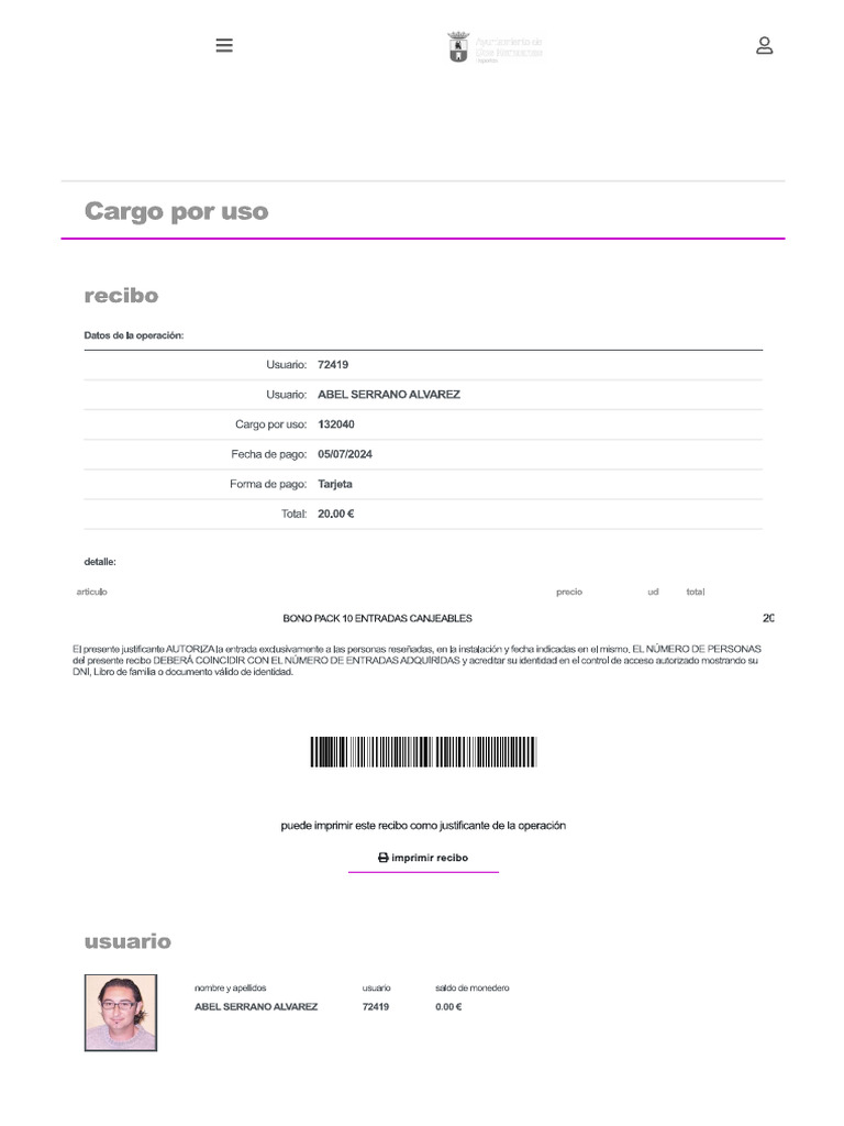 Recibo Bono Montequinto 2024 | PDF