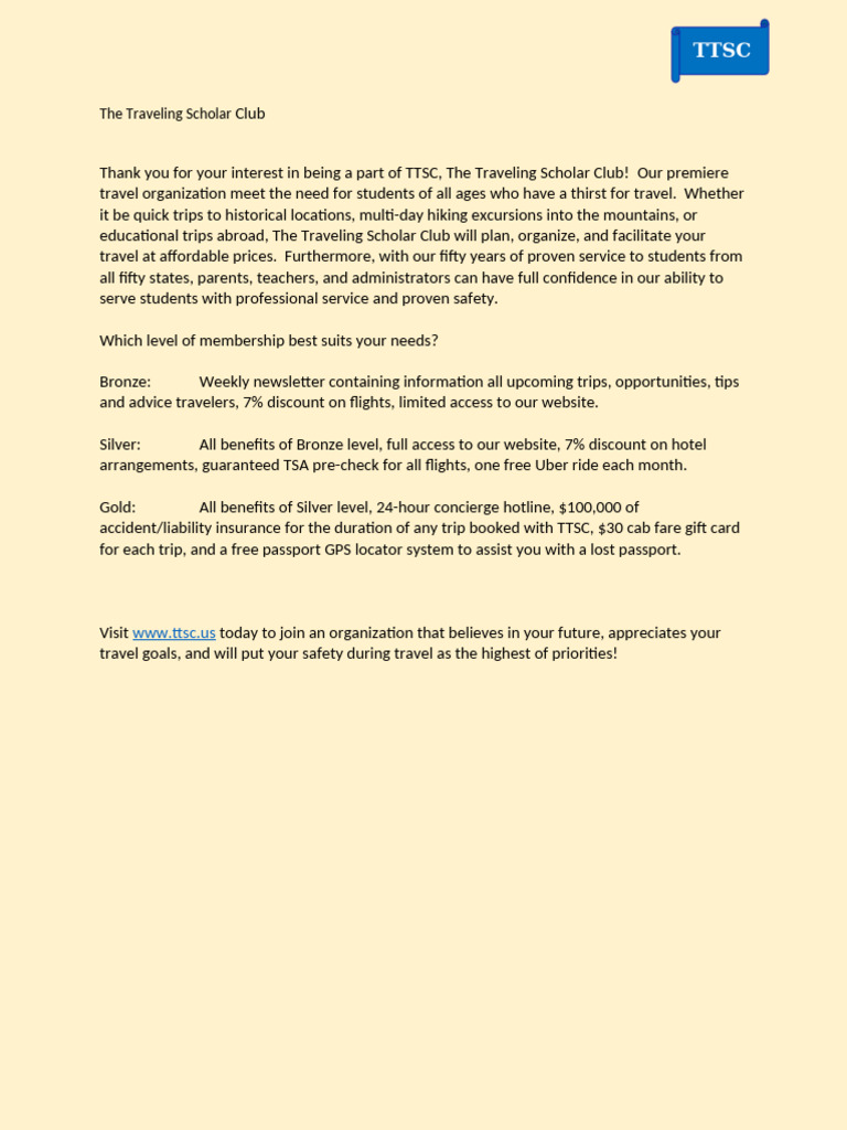 Word Project 2-TTSC Dues Flyer (1) | PDF