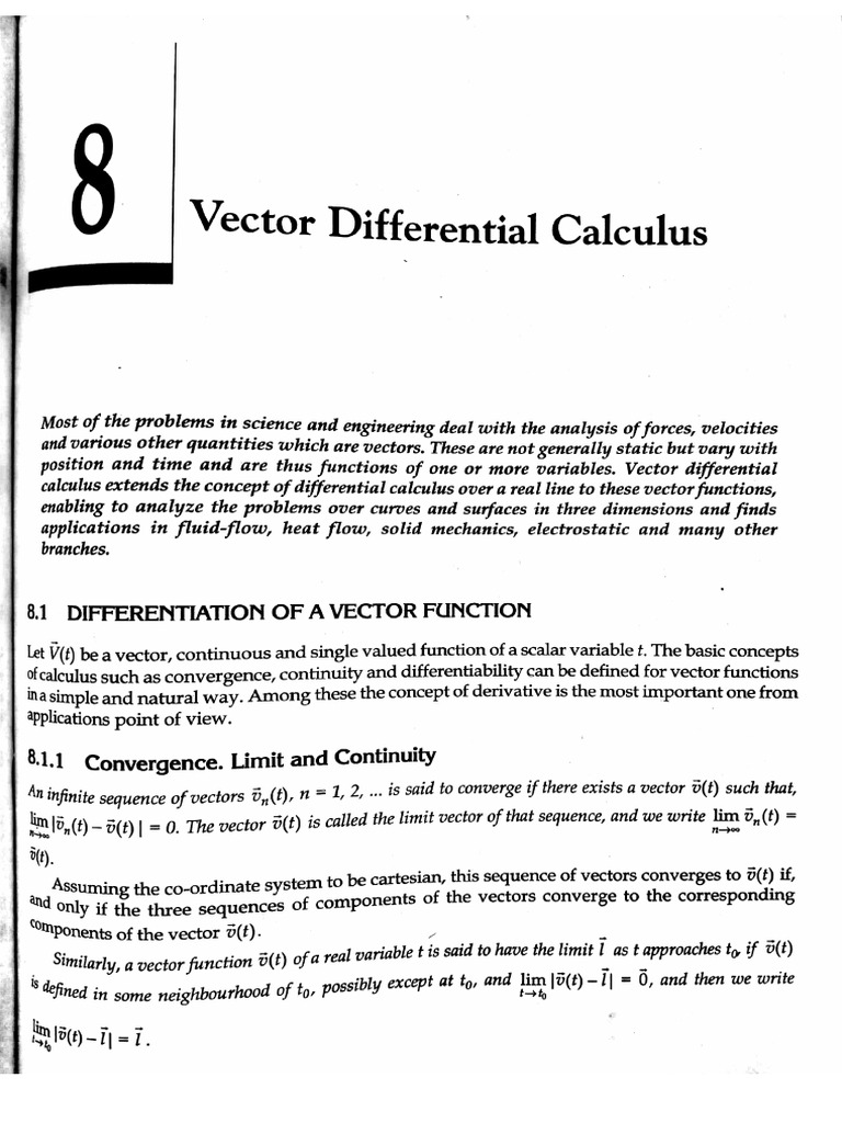 HC TANEJA PDF - Vector Calculus | PDF