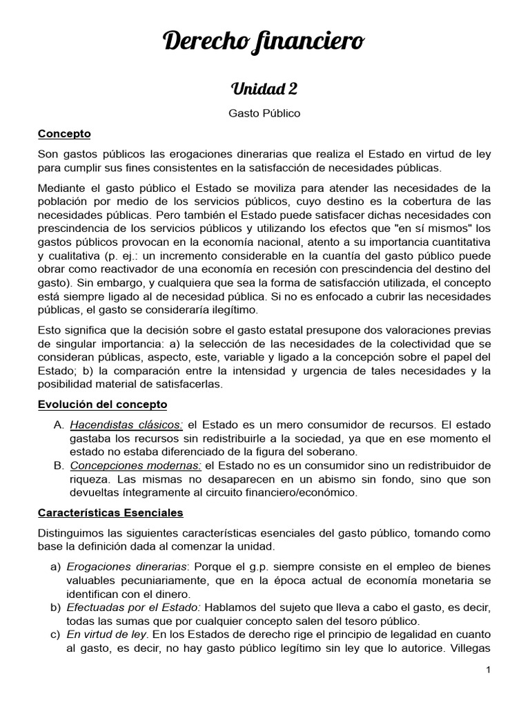 Derecho Financiero 2022 | PDF