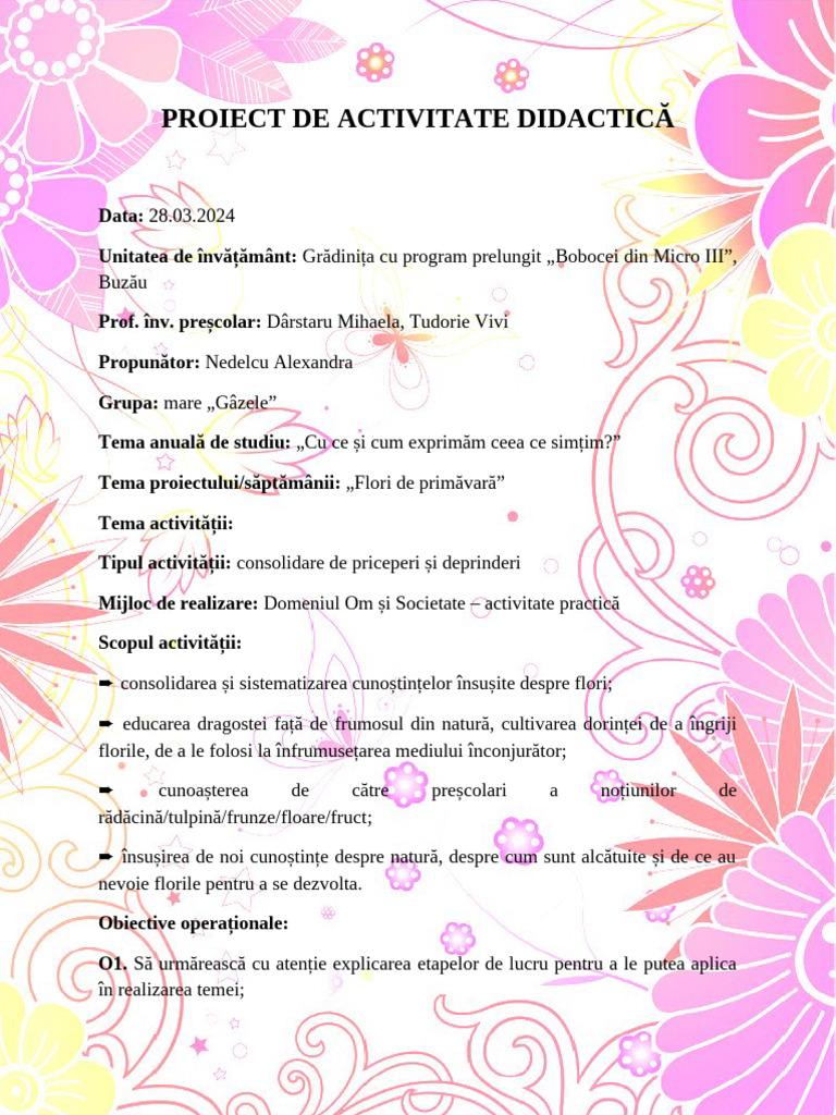 Proiect Didactic - Gradi | PDF