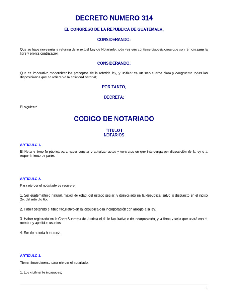 Codigo de Notariado | PDF