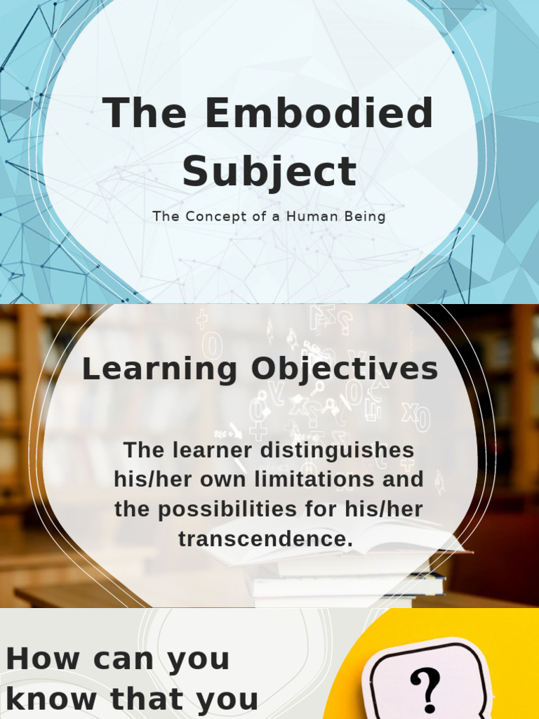 The Embodied Subject | PDF