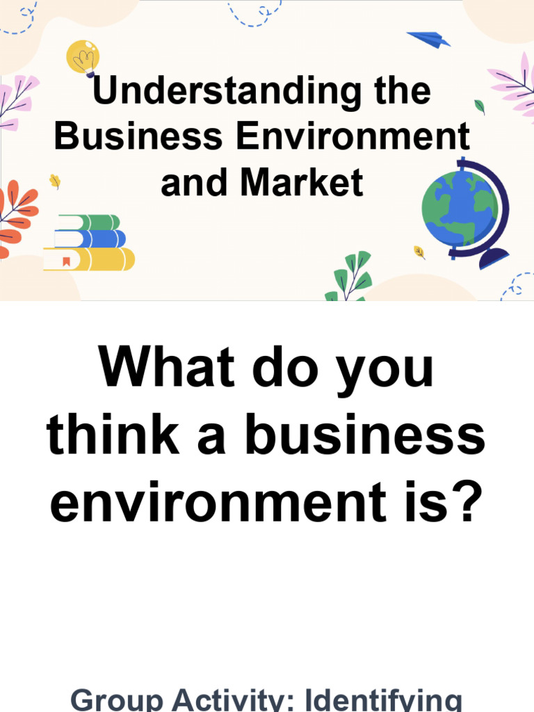 Understanding Business Environment | PDF