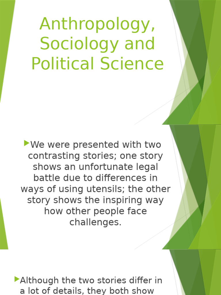 UCSP PPT 1 Anthropology, Sociology | PDF
