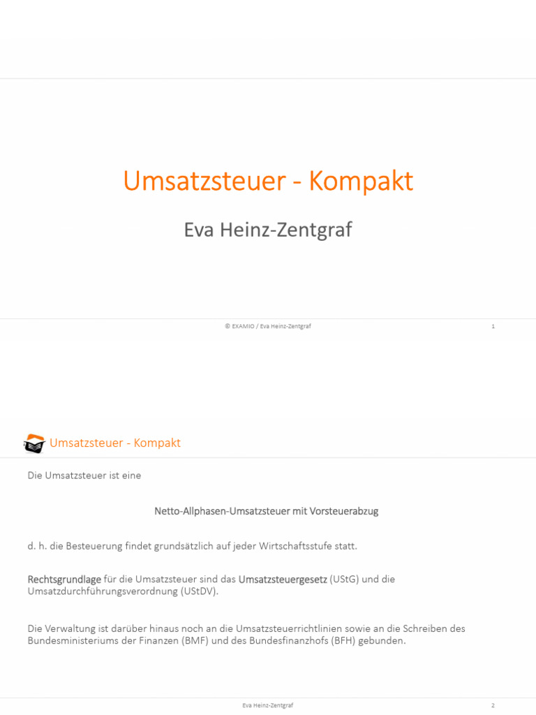 Ustg Handout Kompakt | PDF