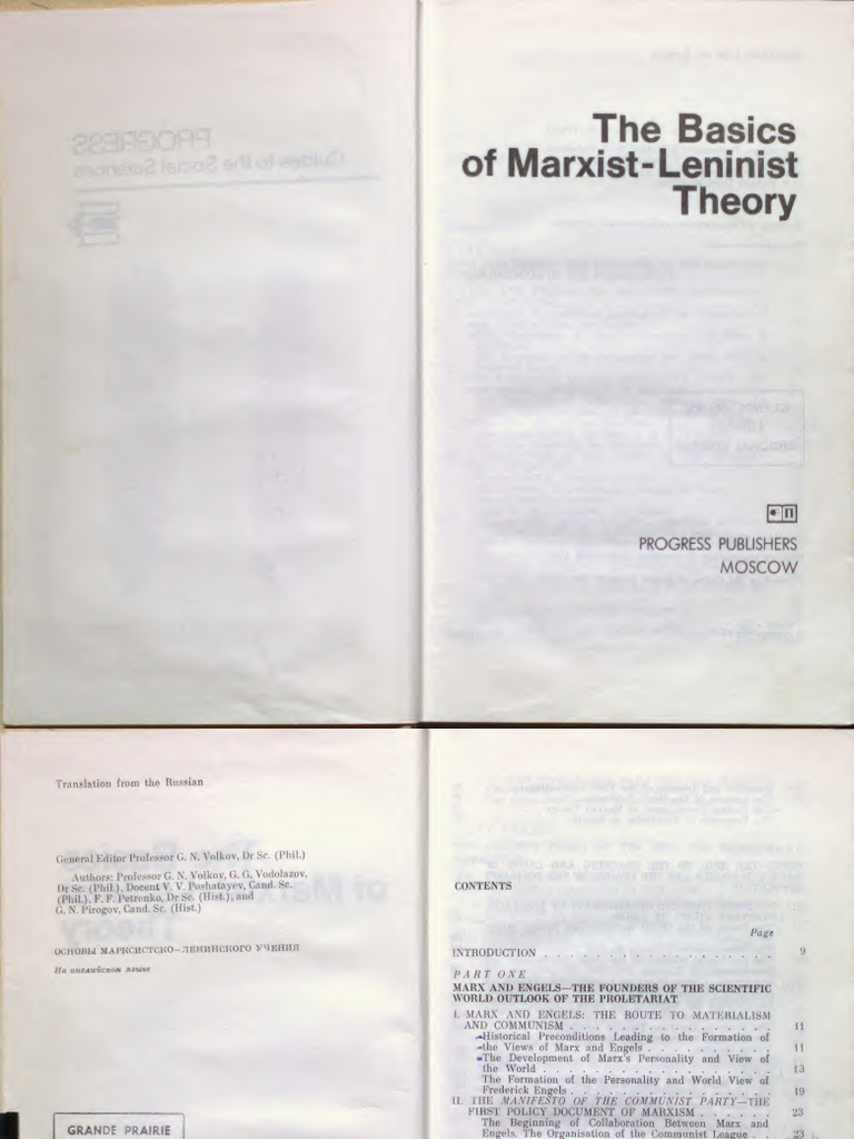 Basics of Marxist-Leninist Theory | PDF | Karl Marx | Communism