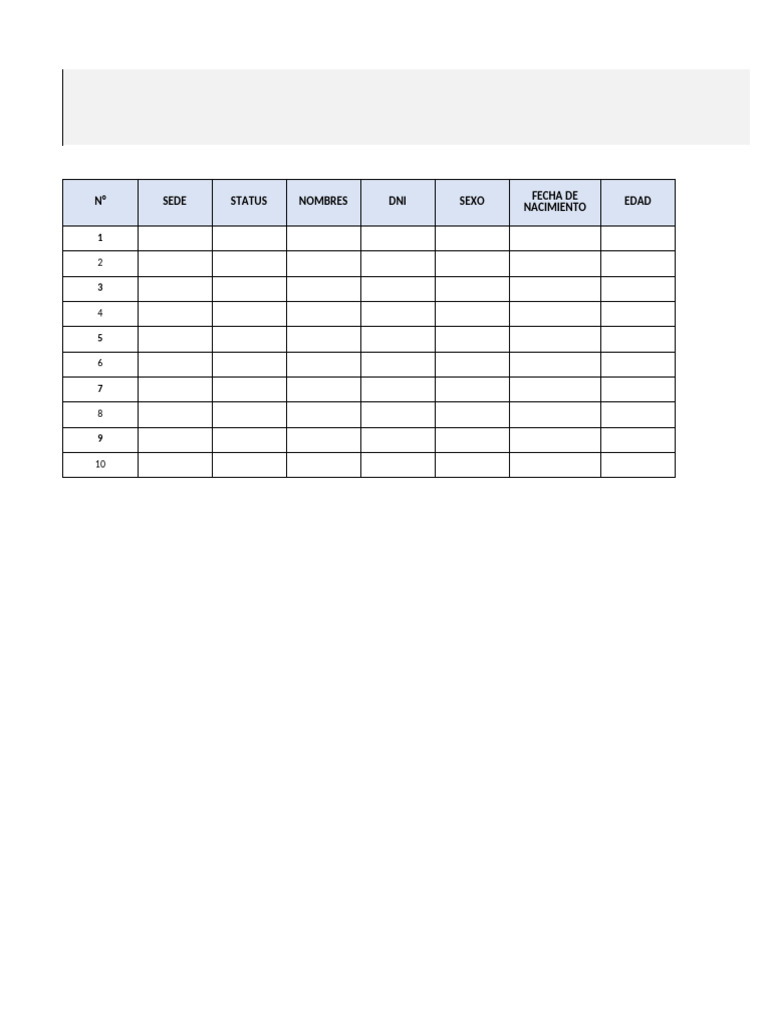 Formato de Registro de Examenes Medicos Ocupacionales | PDF