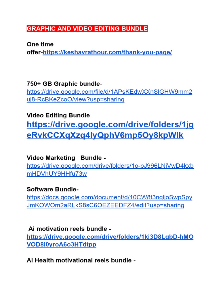 Graphic and Video Editing Bundle 2024 15 04 12 24 32 | PDF