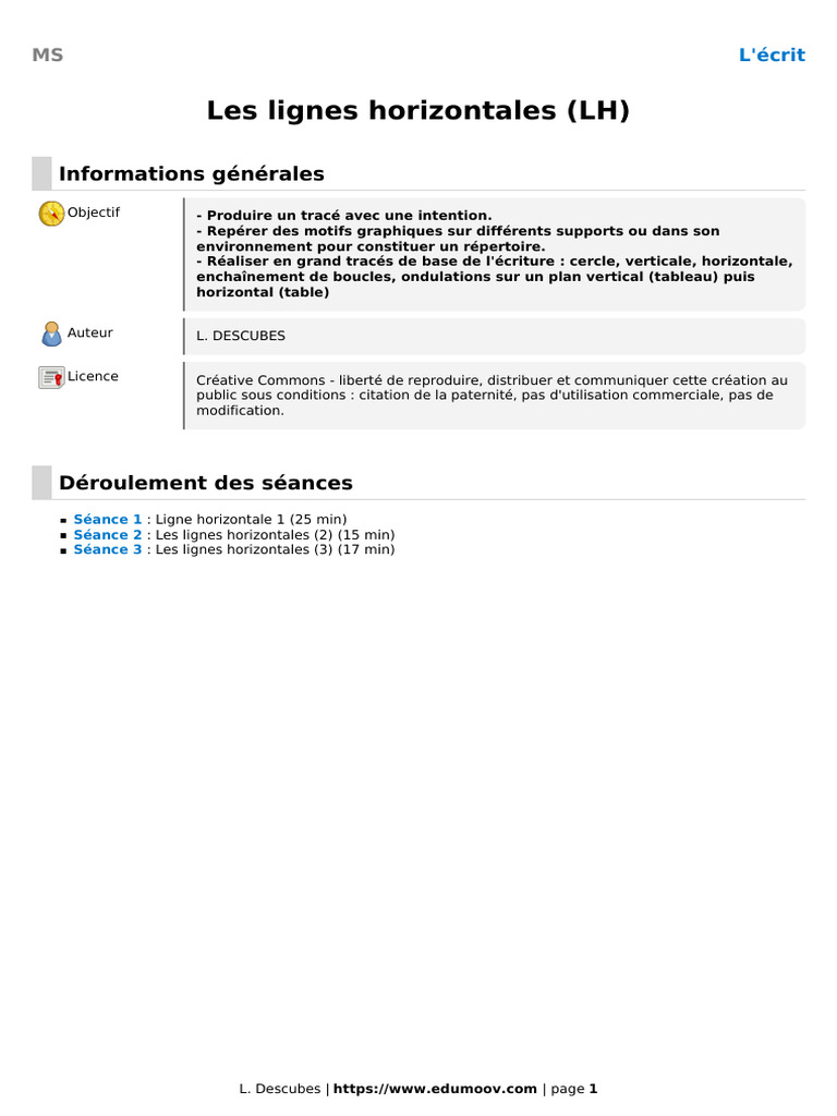 Les Lignes Horizontales LH | PDF