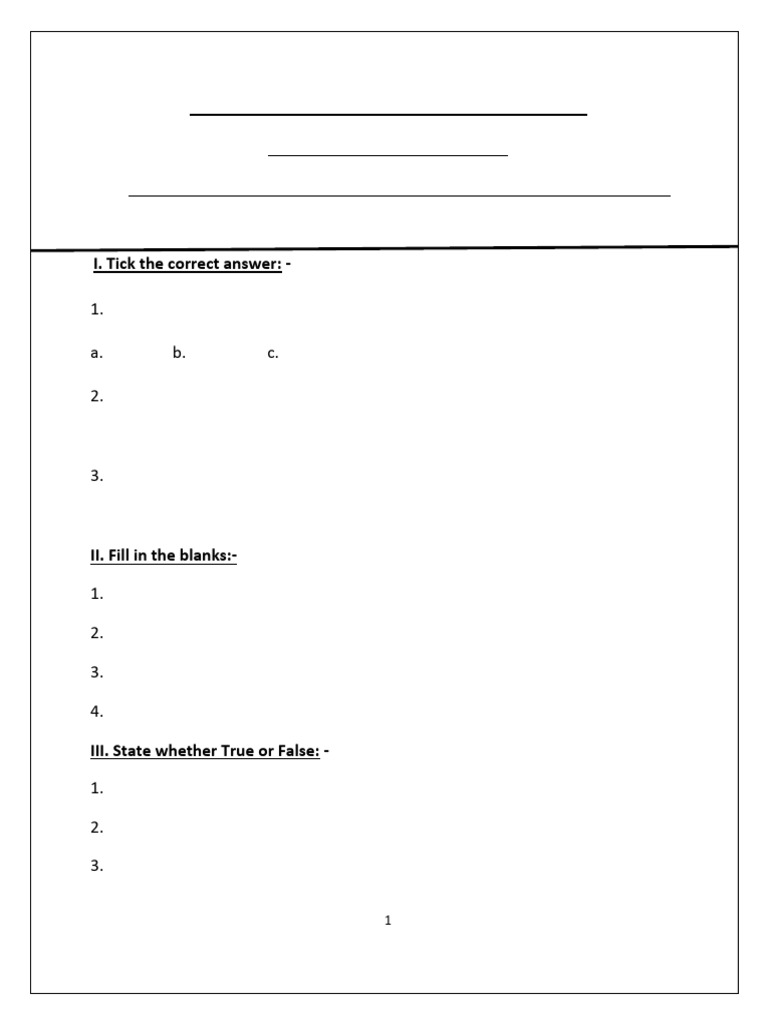 Class 5 SST Half Yearly Exam Revision Worksheet 2024 - 2025 | PDF