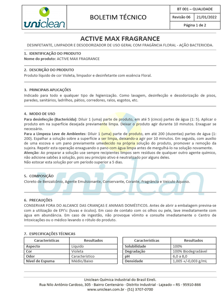 Active Max Fragrance -BT | PDF