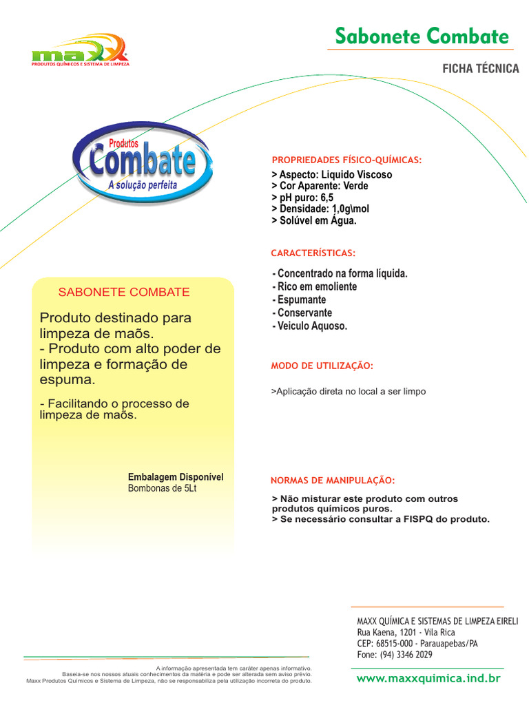 Soap Combate Erva Doce | PDF