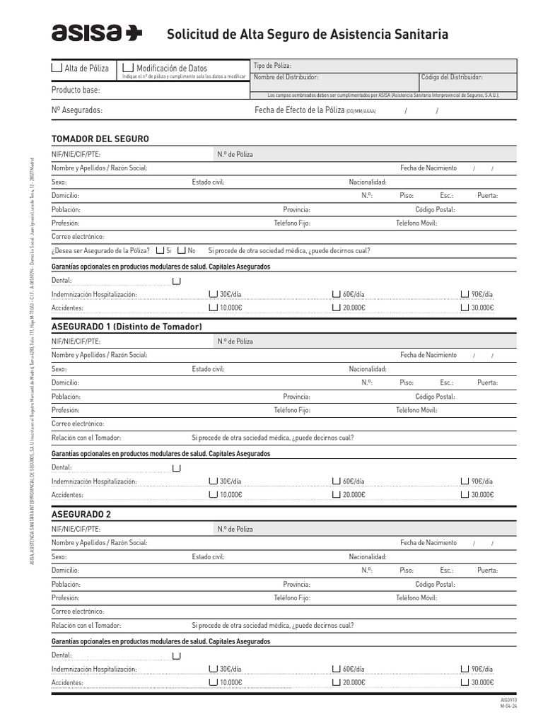 ASISA_COMPLETA-Solicitud_Seguro | PDF