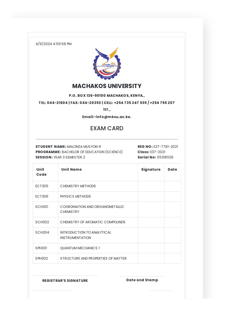 Machakos University | PDF
