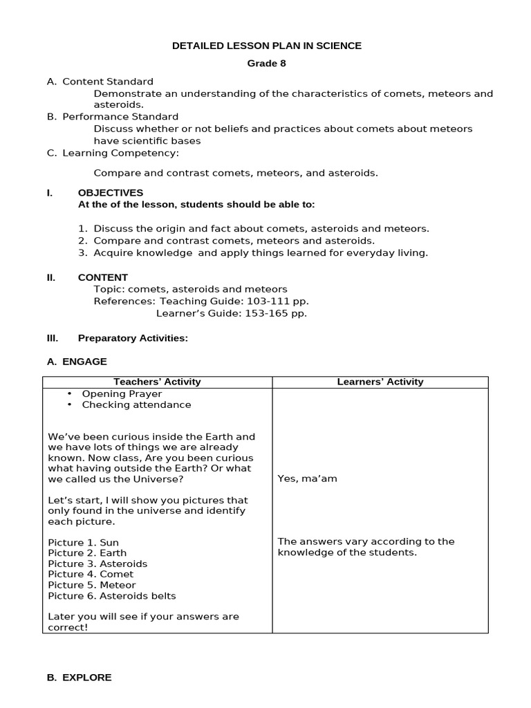 G8 Detailed-Lesson-Plan-In-Science | PDF