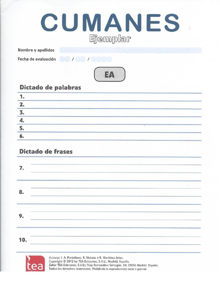 Cuadernillo Cumanes | PDF