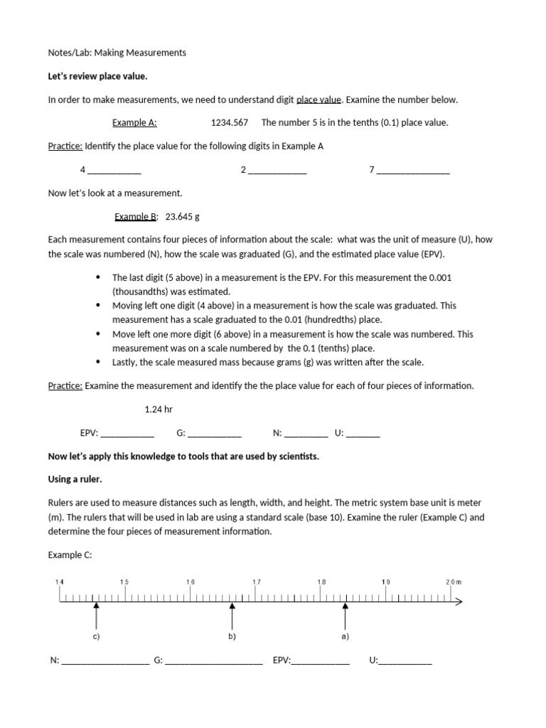 Lab Notes - Measurement 2024 | PDF
