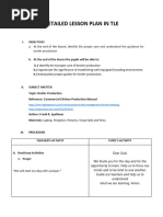 Quantity Food Production Lesson Plan | PDF | Foodservice | Foods