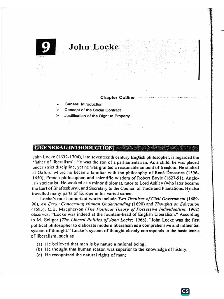 John Lock Pol Science | PDF