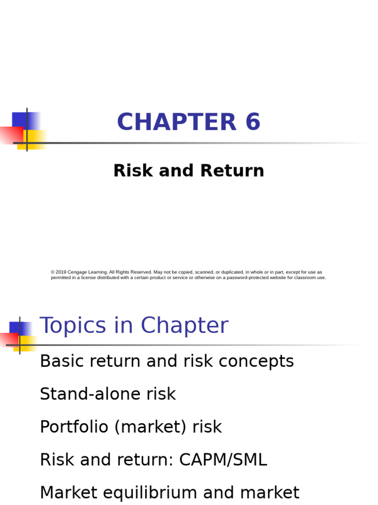 Ch06 Risk and Return (2 Stock Portfolio) + CAPM | PDF