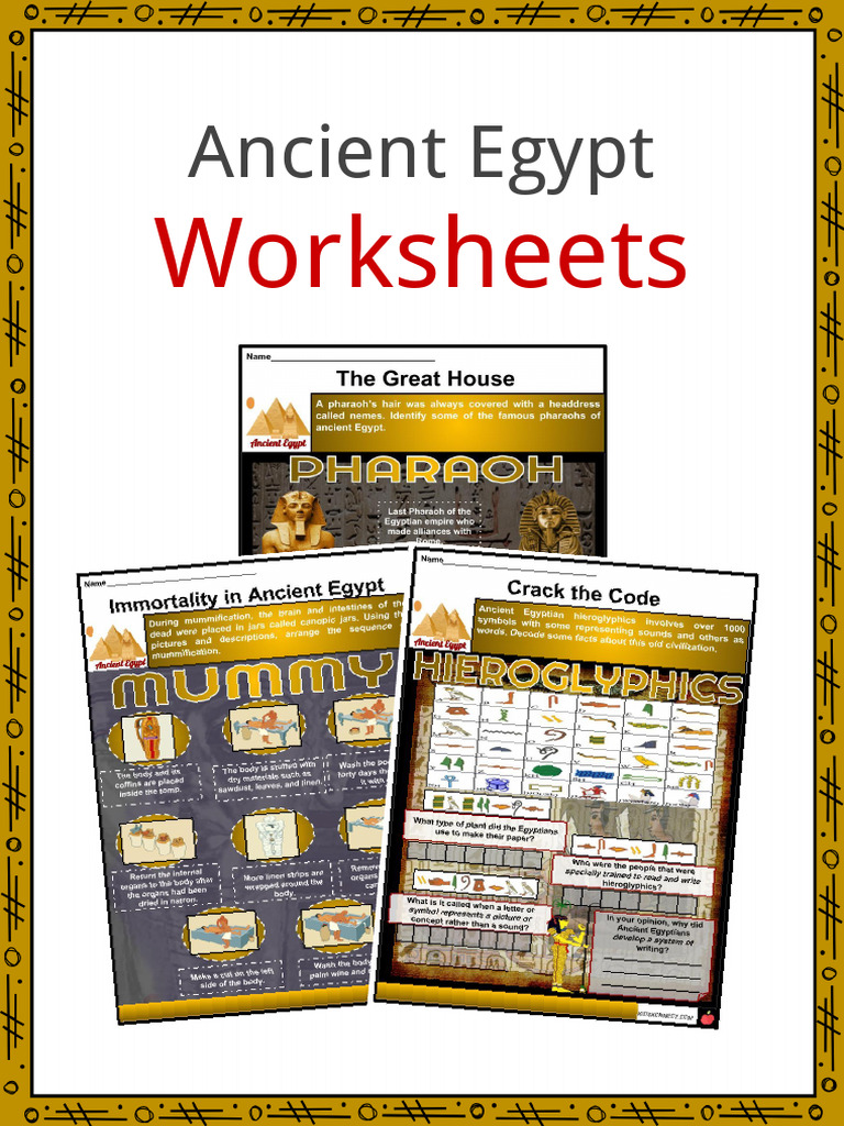 Sample Ancient Egypt Worksheets | PDF