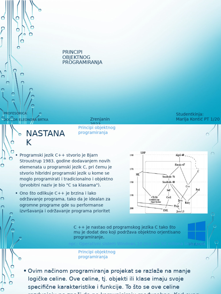 Principi Objektnog Programiranja | PDF