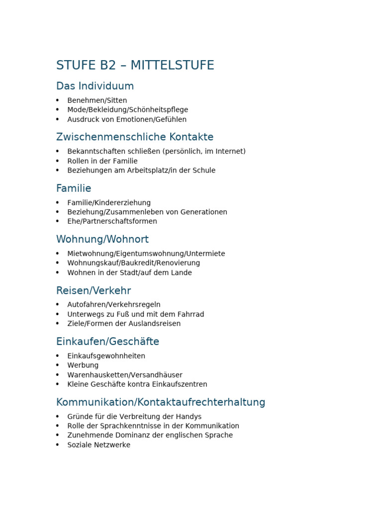 Stufe B2 | PDF