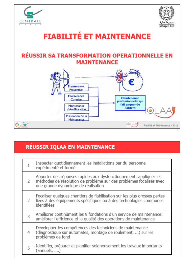 9 - Réussir IQLAA en Maintenance | PDF