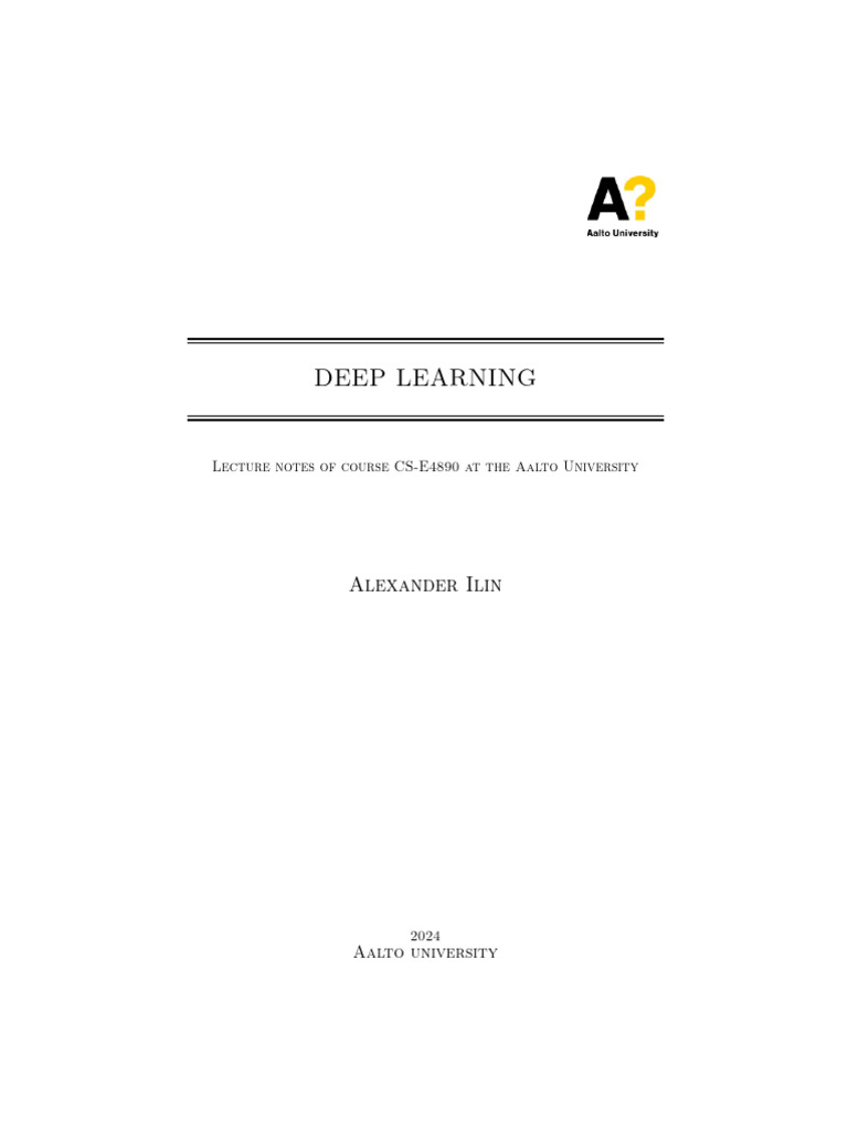 Deep Learn 2024 | PDF