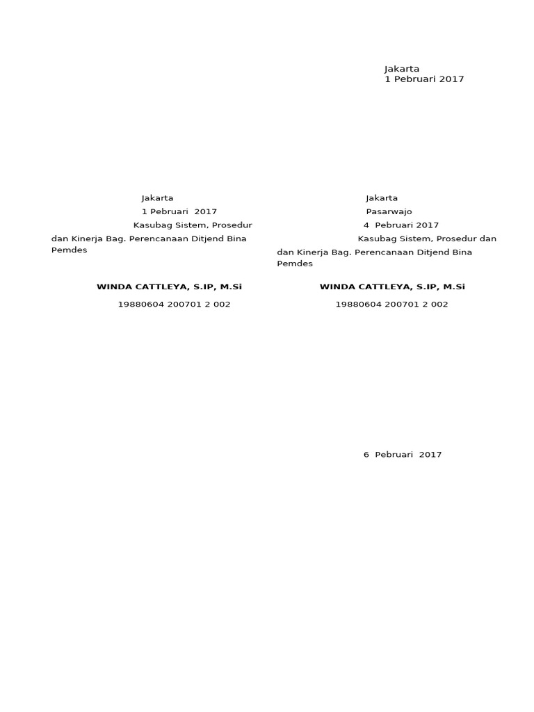 Master SPPD 2017 Desa Kab | PDF