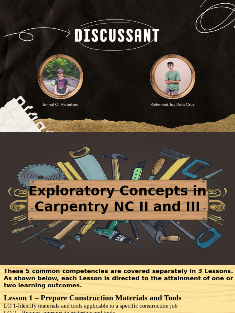 Carpentry NC Ii and NC Iii (TCC - Industrial Arts) | PDF | Career ...