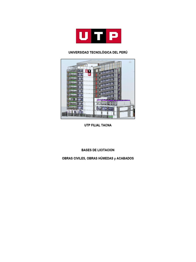 Bases de Licitación - Utp Tacna | PDF