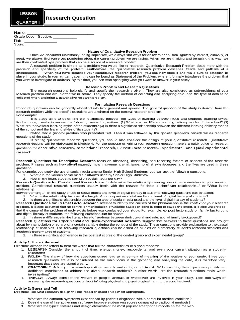 Activity-Sheet-7 Q4 RWS | PDF