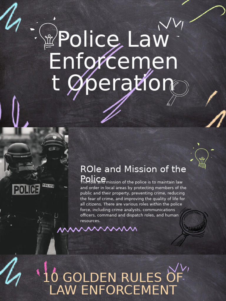 Police Law Enforcement Operation | PDF