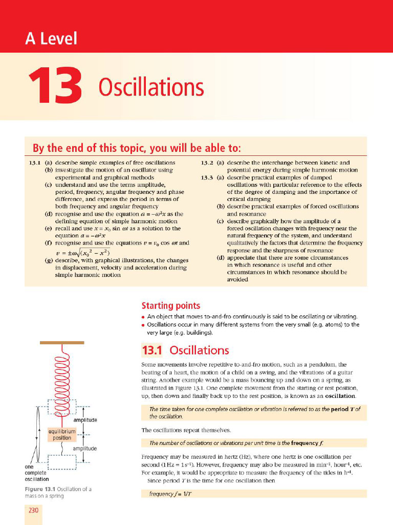 CIA - 13 - Oscillations | PDF