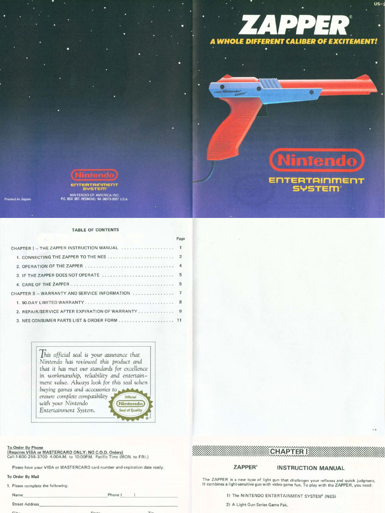 Zapper Manual | PDF