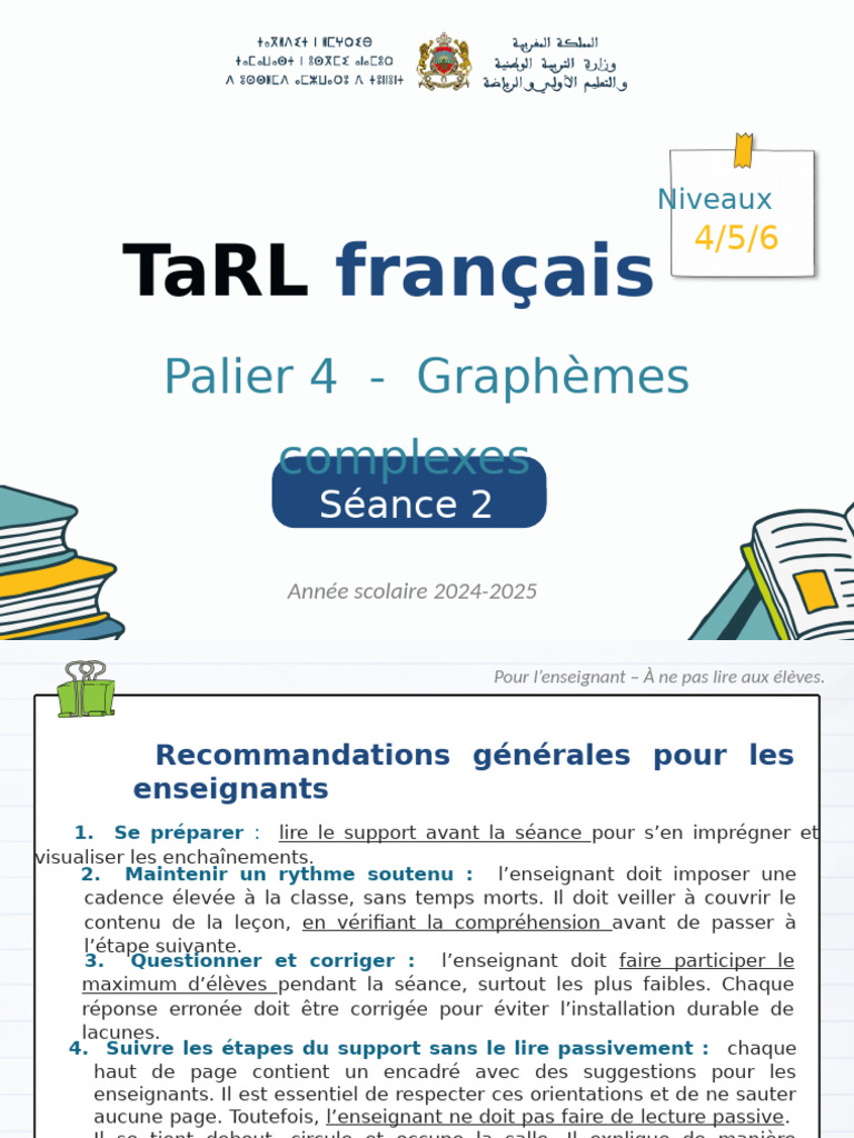 TaRL Palier 4 Niv 456 Séance 2 VF | PDF